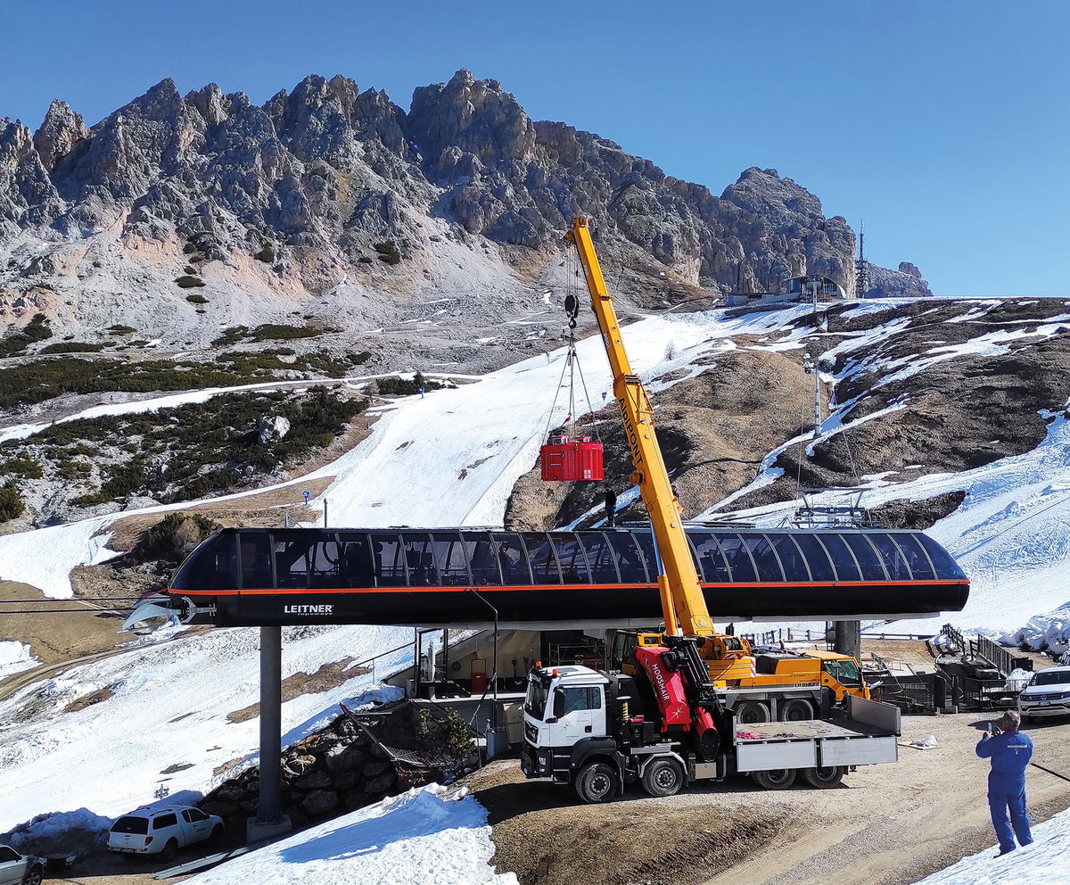 Innovative drive upgrade for popular Dantercepies ropeway in Val Gardena