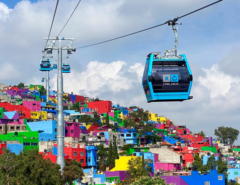 Cablebus 2 gondola lift in Mexico City now in operation