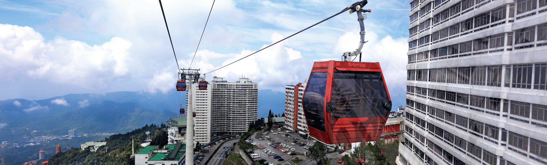 Let LEITNER ropeways take you to the world's largest hotel